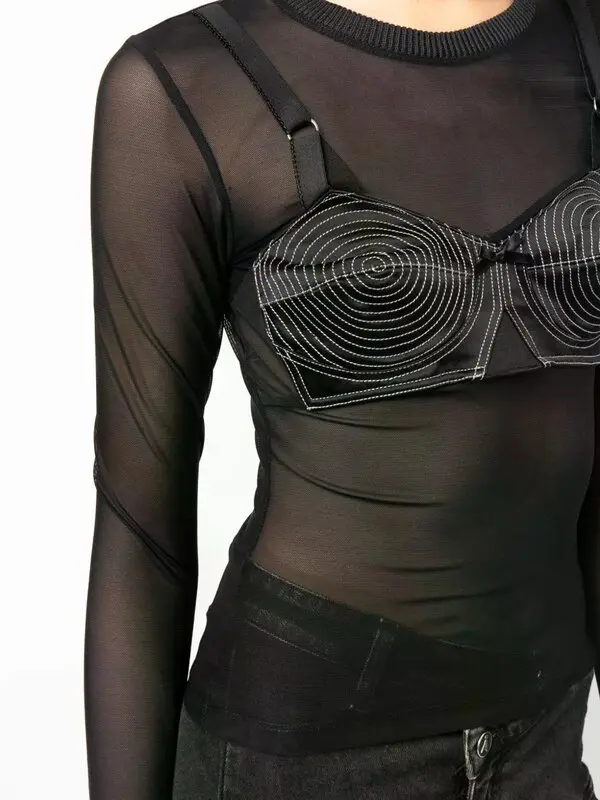 Vaquera Mesh Long-sleeved Top