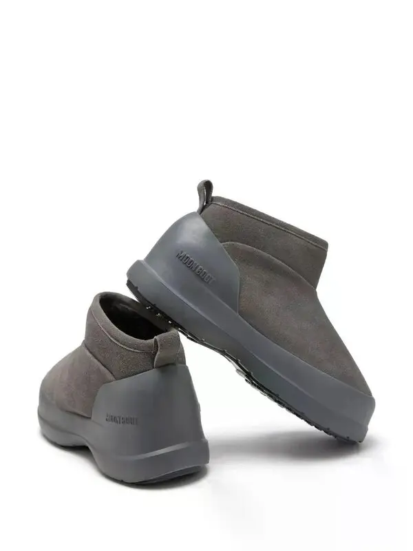Moon Boot Luna Logo-print Boots - Grey