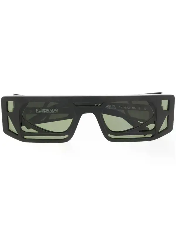 KUBORAUM Oversized Square-frame Sunglasses - Black