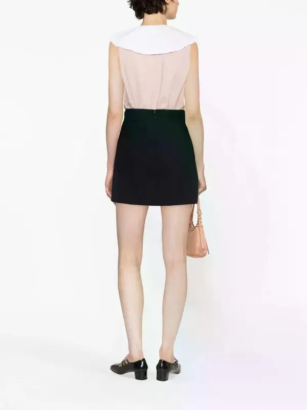 Gucci Button-up Crepe Skirt