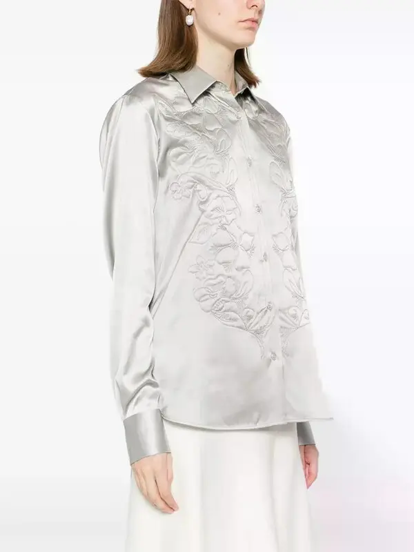 Ermanno Scervino Floral-embroidered Shirt
