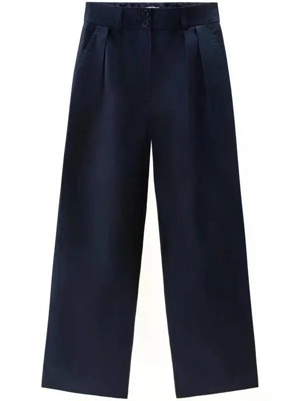 Woolrich Wide-leg Cotton Trousers
