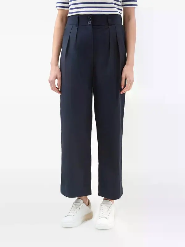 Woolrich Wide-leg Cotton Trousers