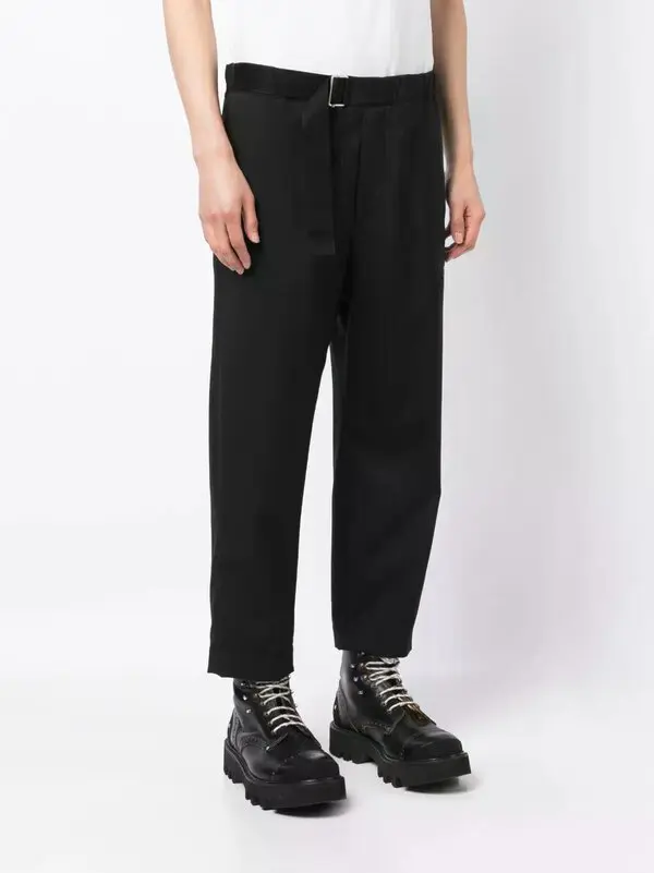 OAMC Belted-waist Cropped Trousers
