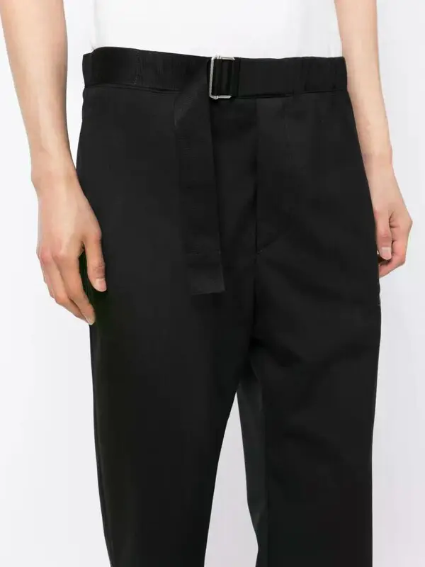 OAMC Belted-waist Cropped Trousers