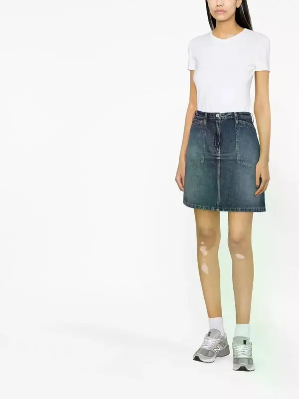 Kenzo A-line Denim Miniskirt