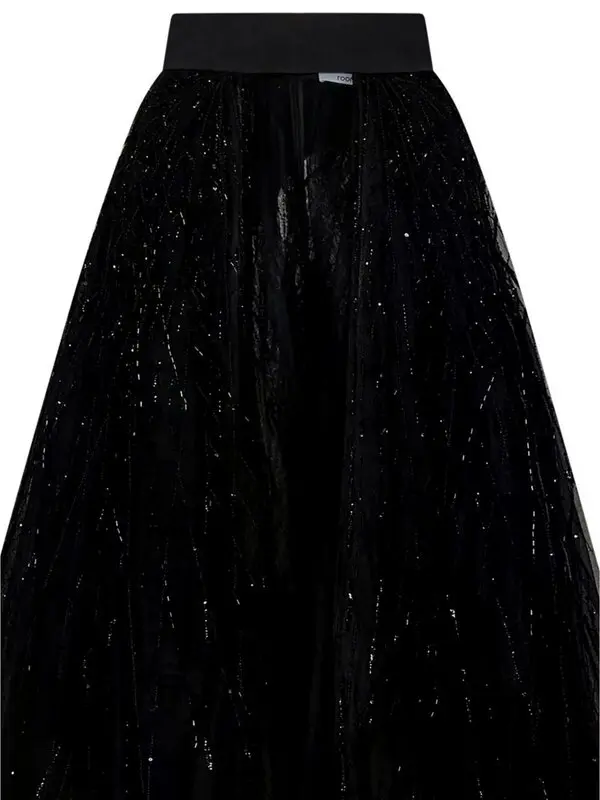 ROOM76 Open-front Maxi Skirt