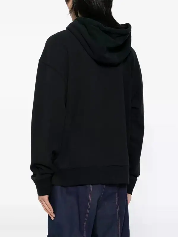 CAFÉ KITSUNÉ Cotton Jersey Coffee Cup Hoodie