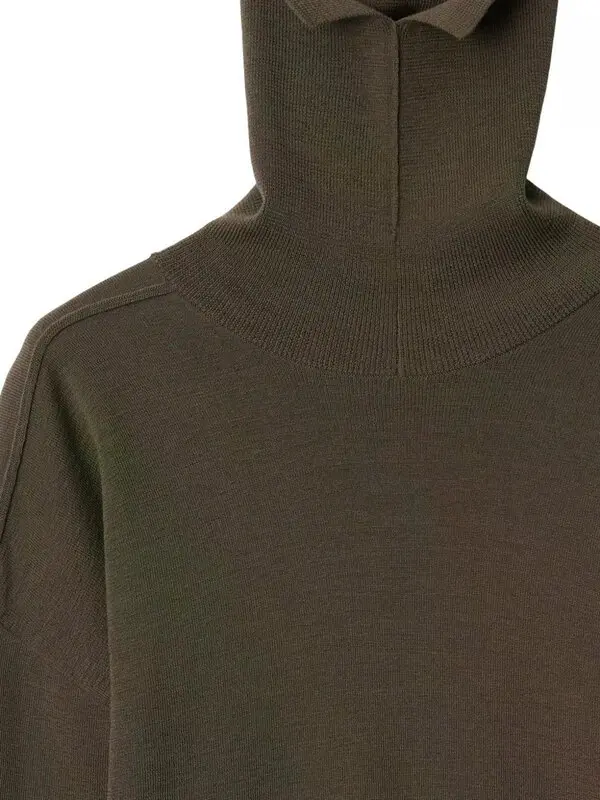 Burberry Wool High Neck Sweater - Brown