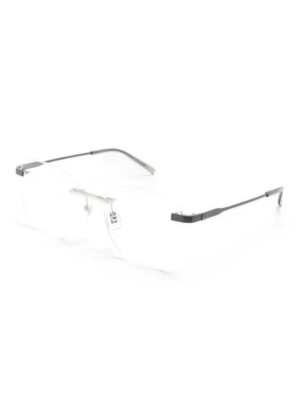 Dunhill Geometric-frame Eyeglasses - Silver