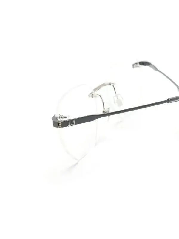 Dunhill Geometric-frame Eyeglasses - Silver