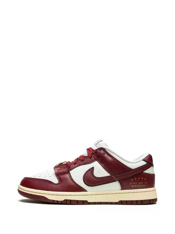 Nike Dunk Low "just Do It" Team Sneakers - Red