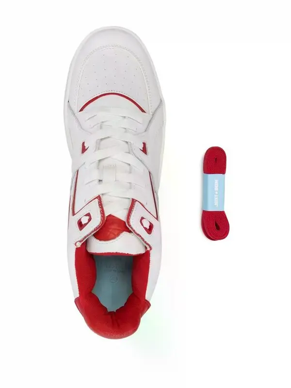 JUST DON Leather Lace-up Sneakers