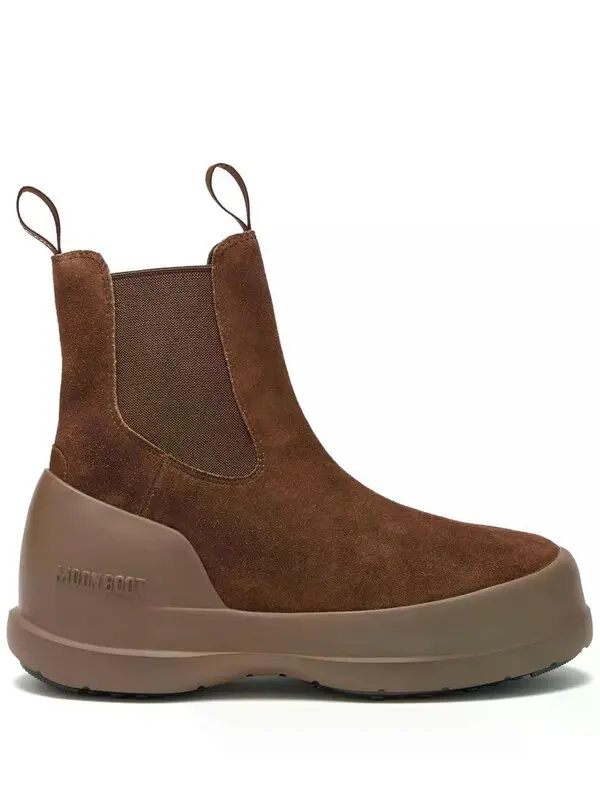 Moon Boot Luna Logo-print Boots - Brown