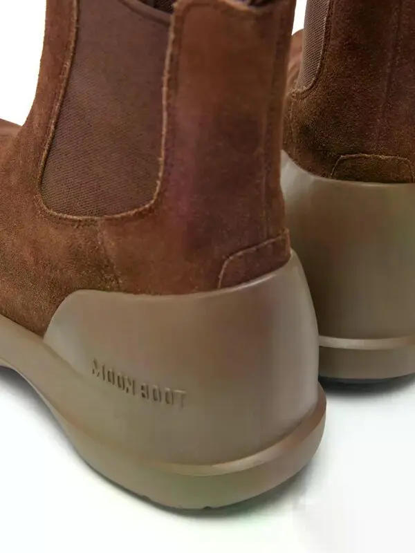 Moon Boot Luna Logo-print Boots - Brown