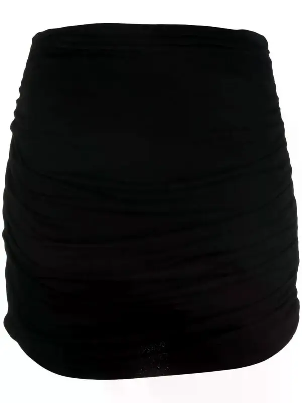 Tory Burch Ruched High-waisted Mini Skirt
