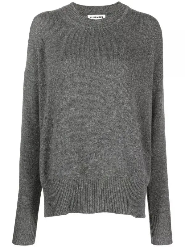 JIL SANDER Crew Neck Cashmere Jumper - Grey