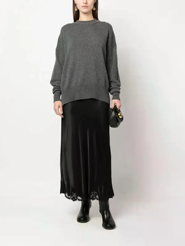 JIL SANDER Crew Neck Cashmere Jumper - Grey