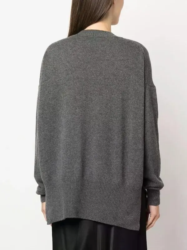 JIL SANDER Crew Neck Cashmere Jumper - Grey
