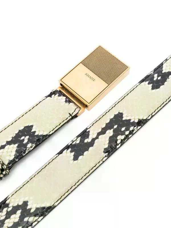 Khaite Snakeskin-effect Belt