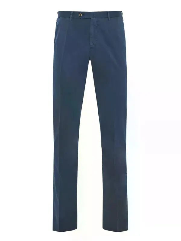 PT TORINO Slim-cut Chino Trousers - Blue