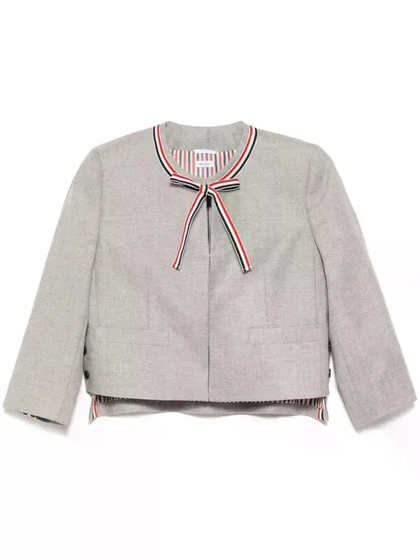 Thom Browne Flannel Cropped Jacket
