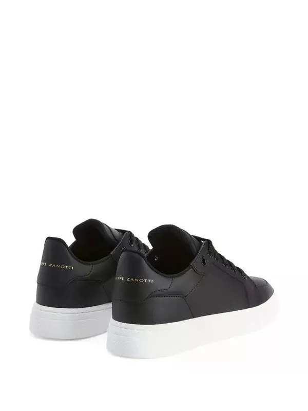 GIUSEPPE ZANOTTI Leather Sneakers - Black