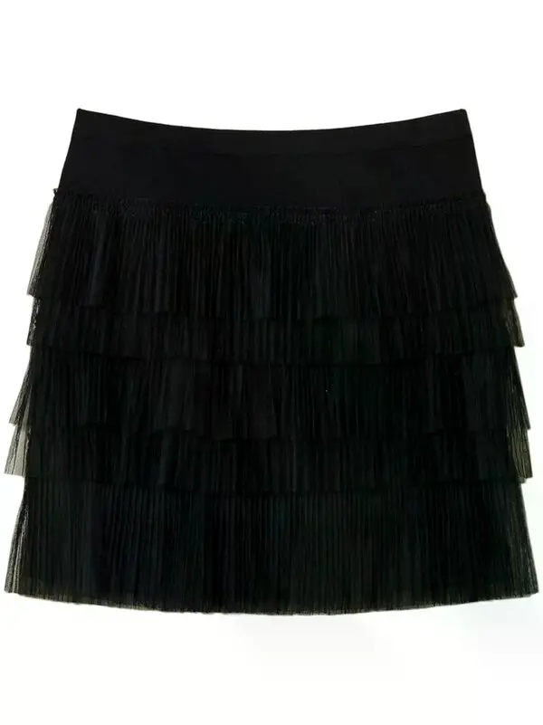 TWINSET Mini Skirt With Tulle Inserts