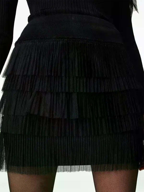 TWINSET Mini Skirt With Tulle Inserts