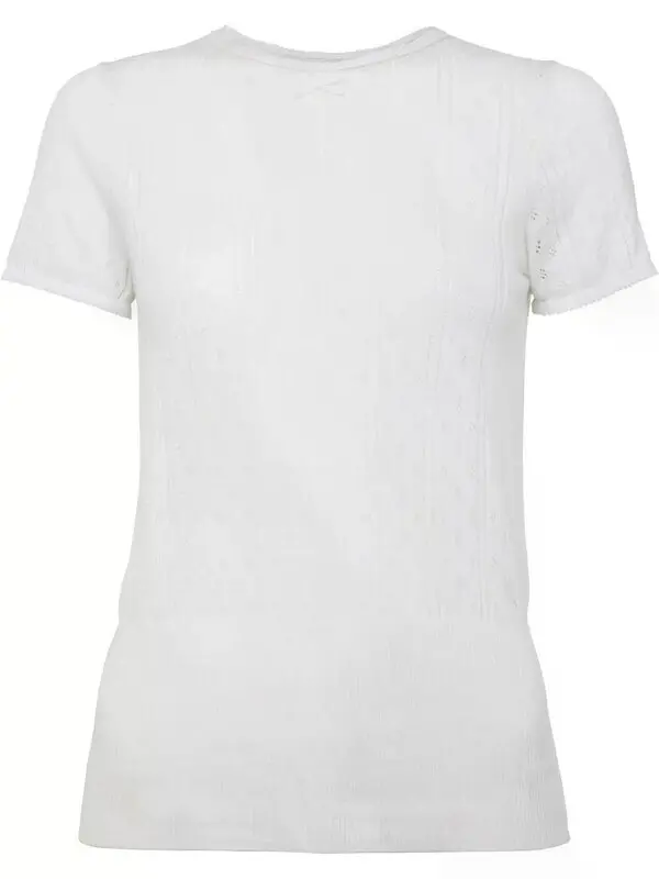 JW Anderson Pointelle Cap-sleeve Top