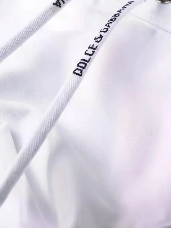 Dolce & Gabbana Logo-plaque Swimming Trunks - White