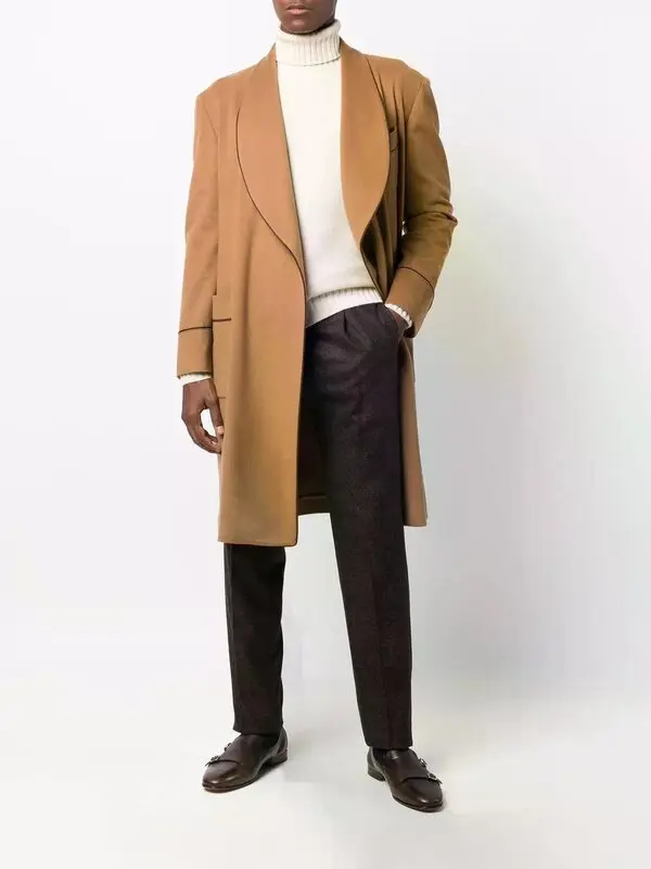 DELL'OGLIO Roll-neck Cashmere Jumper - Neutrals