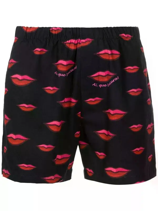 AMIR SLAMA Printed Cotton Shorts