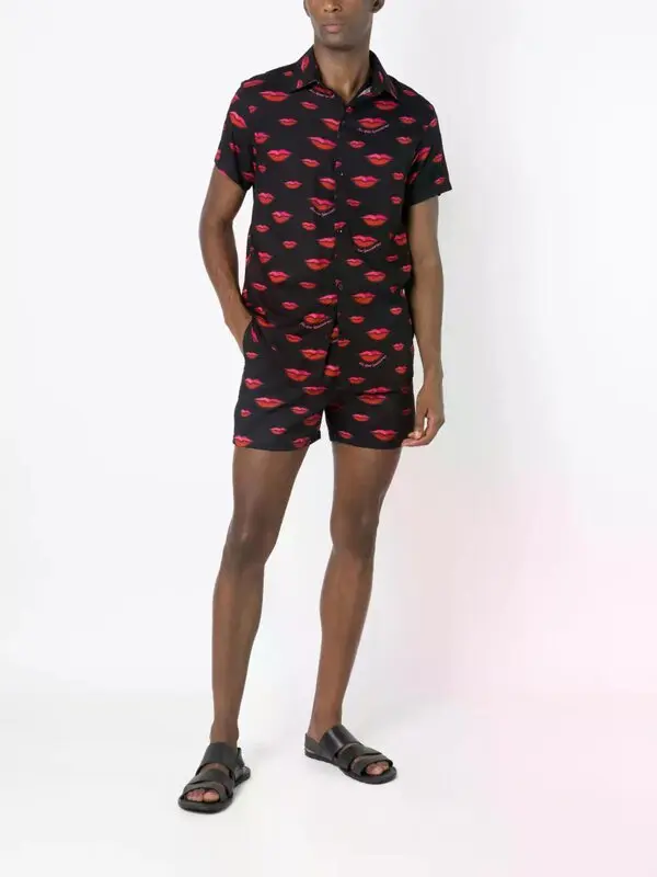 AMIR SLAMA Printed Cotton Shorts