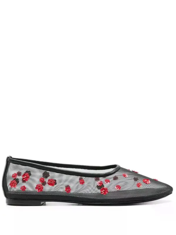 Staud Alba Ballerina Shoes - Black