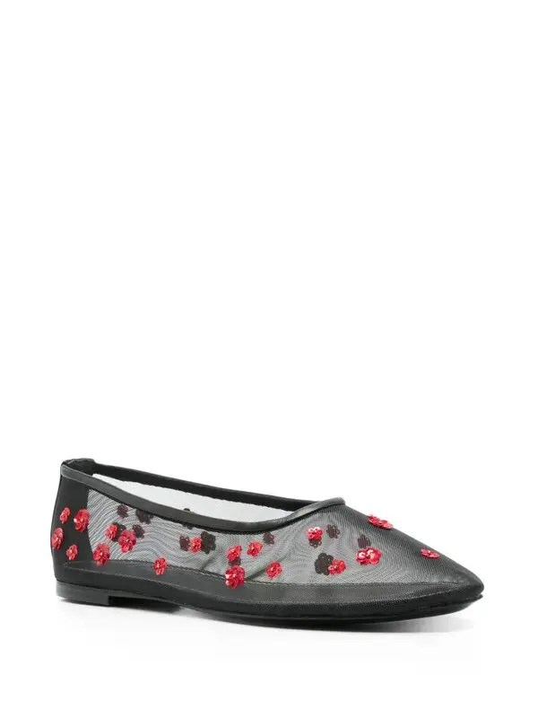 Staud Alba Ballerina Shoes - Black