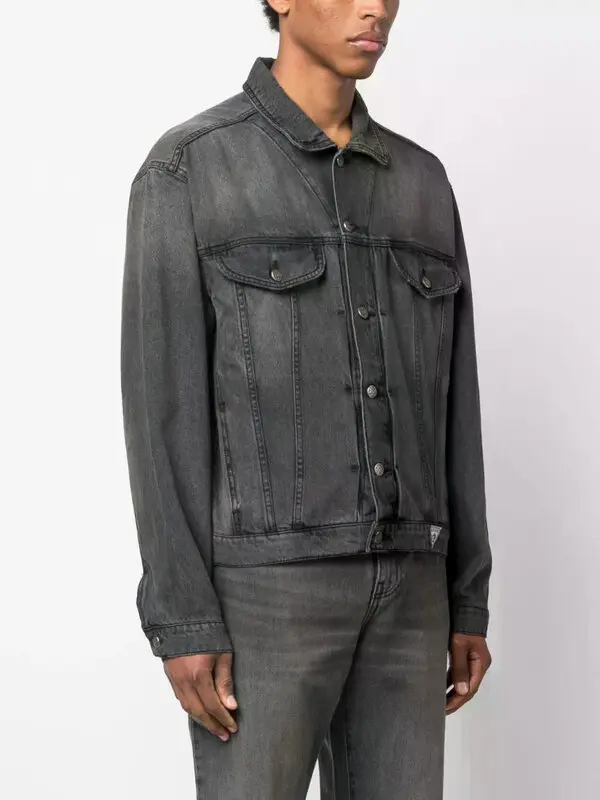 Guess Logo-patch Denim Jacket