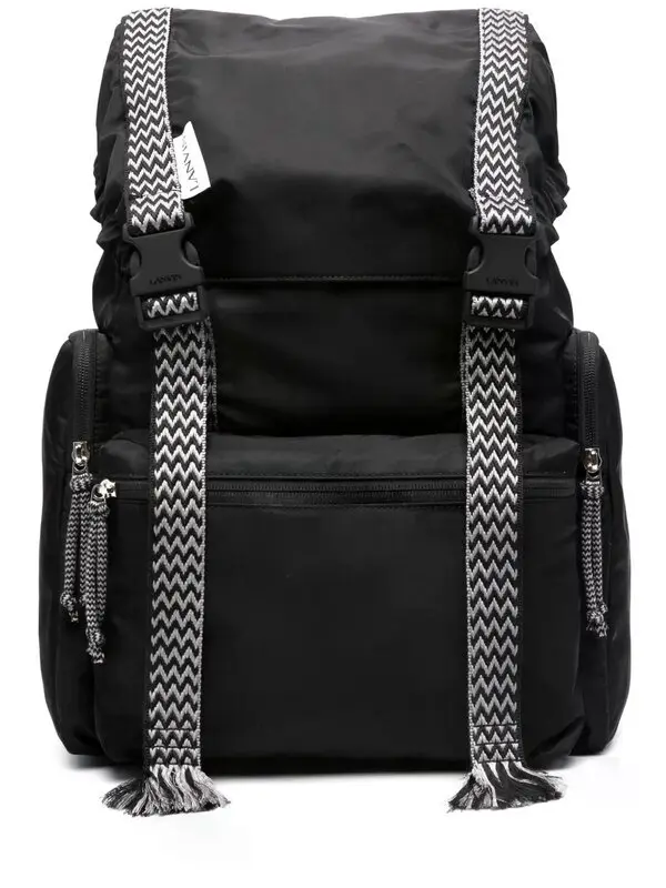 LANVIN Curb Strap-detail Backpack - Black