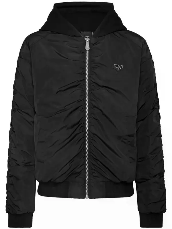 Philipp Plein Padded Bomber Jacket - Black