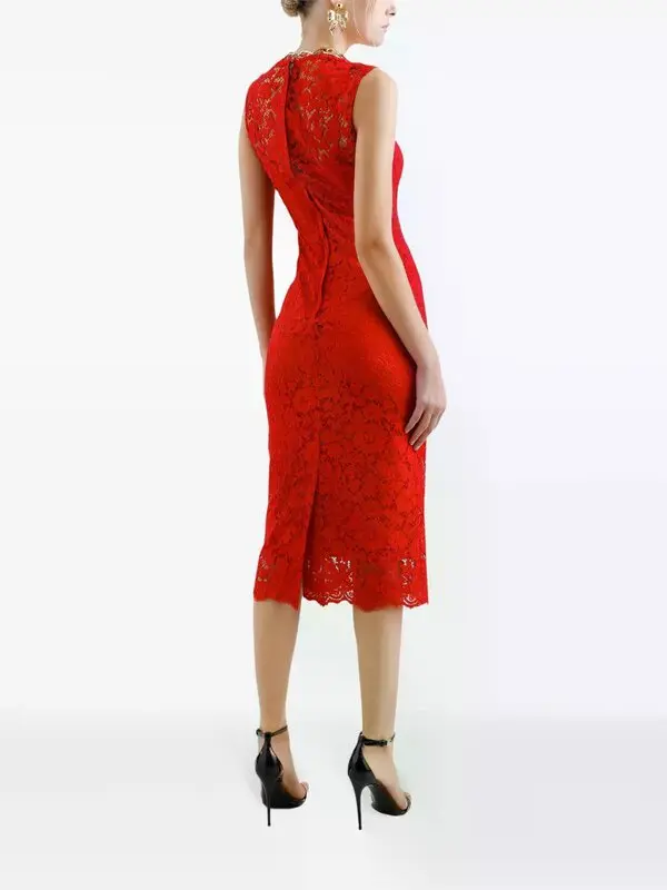 Dolce & Gabbana Midi Floral-lace Dress