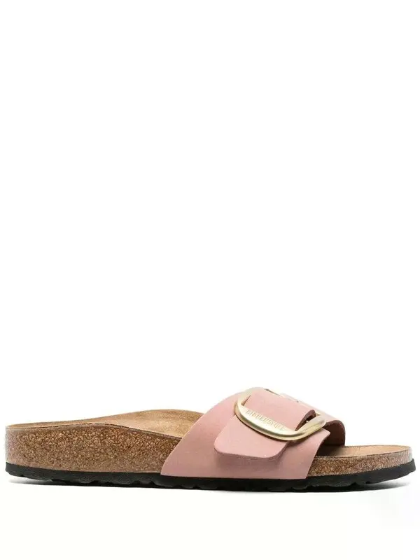 BIRKENSTOCK Madrid Buckle-detail Leather Sandals - Pink