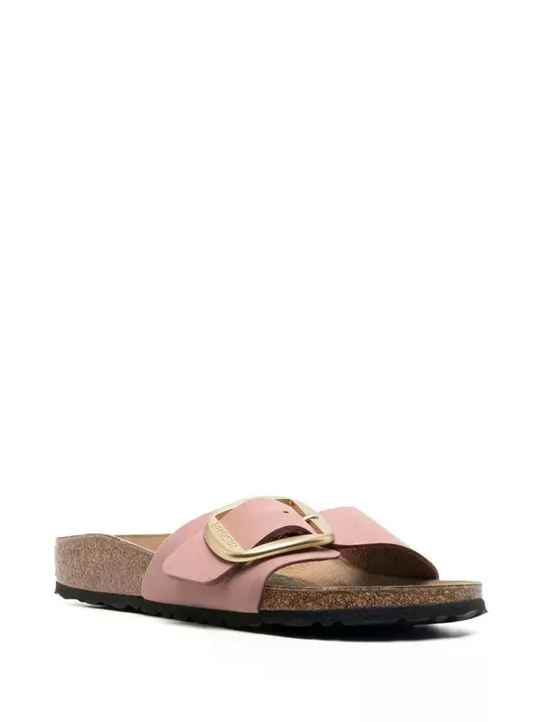 BIRKENSTOCK Madrid Buckle-detail Leather Sandals - Pink