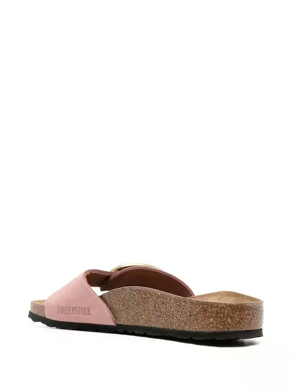 BIRKENSTOCK Madrid Buckle-detail Leather Sandals - Pink