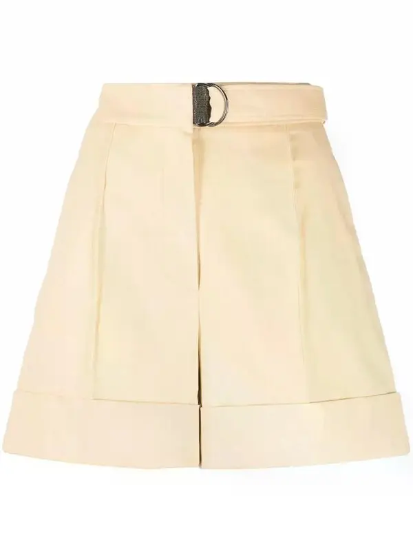 Brunello Cucinelli Belted High-waisted Tailored Shorts