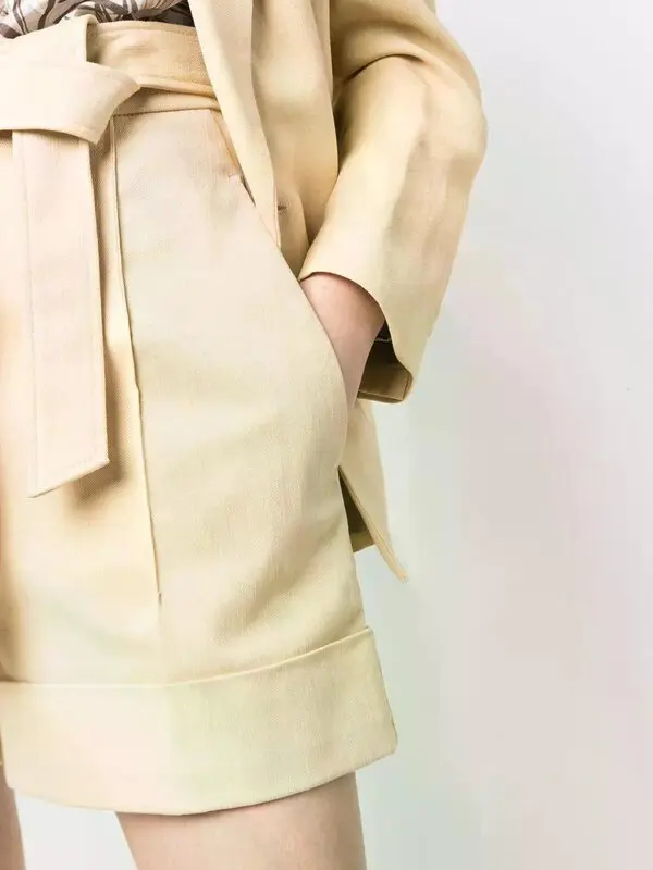Brunello Cucinelli Belted High-waisted Tailored Shorts