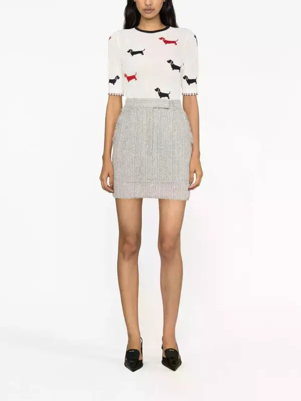 Thom Browne Tweed Mini Skirt