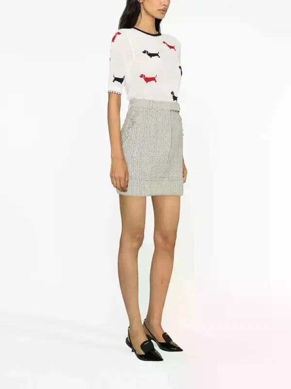 Thom Browne Tweed Mini Skirt