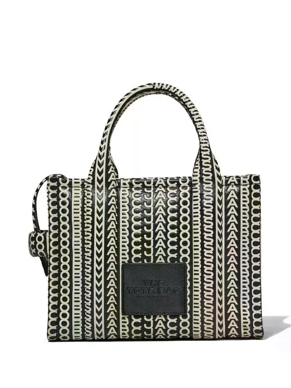 Marc Jacobs The Monogram Leather Small Tote Bag - Black
