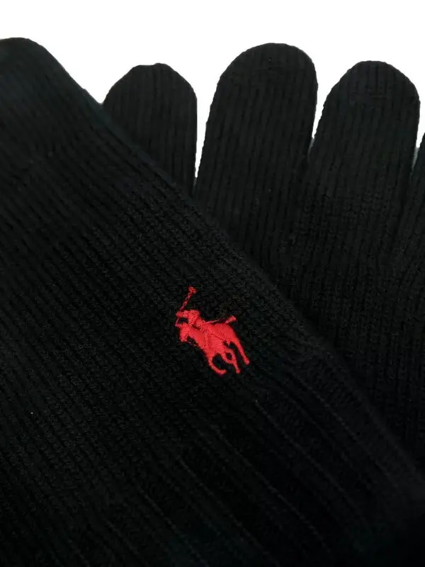 Polo Ralph Lauren Logo-embroidered Wool Gloves