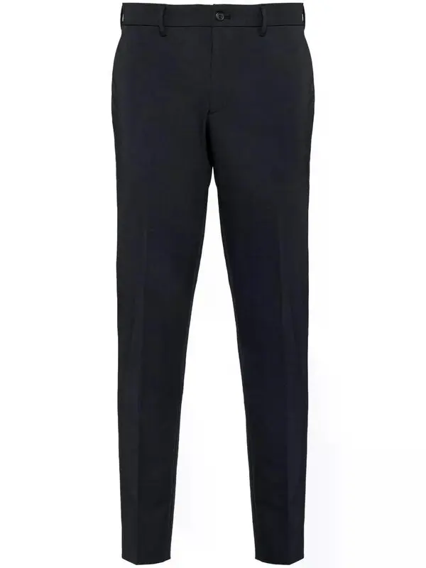 Prada Cropped Tailored Trousers - Black